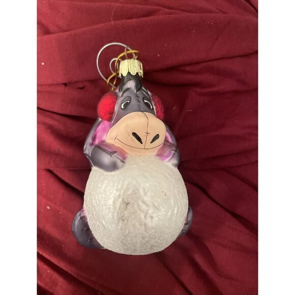 Disney | Holiday | Eeyore Ornament Glass Blown Disney Santas Best Snow ...